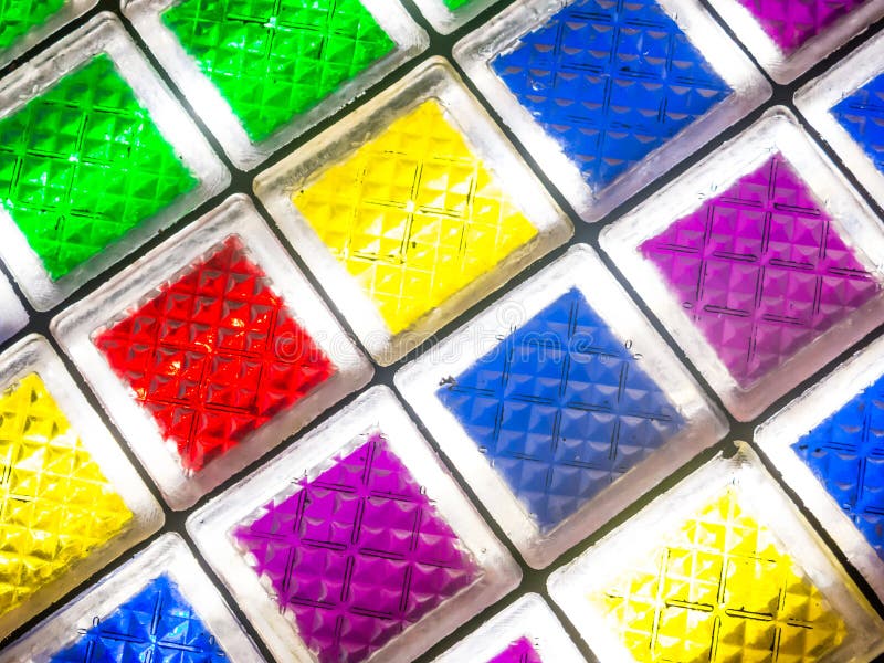 Square Shapes with Colored Light Stock Image - Image of color, pink ...
