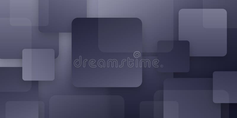 Square Shapes Composition Geometric Abstract Background. 3D Shadow ...