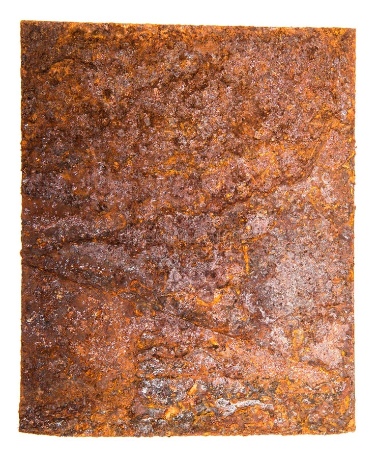 Square Sheet of Iron Covered with Rust. Stock Photo - Image of sheet ...