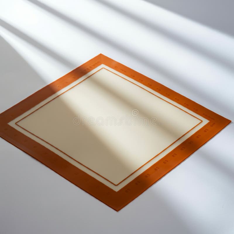 A Square Silicon Wafer with Rounded Corners Lies on a Flat Surface. it ...