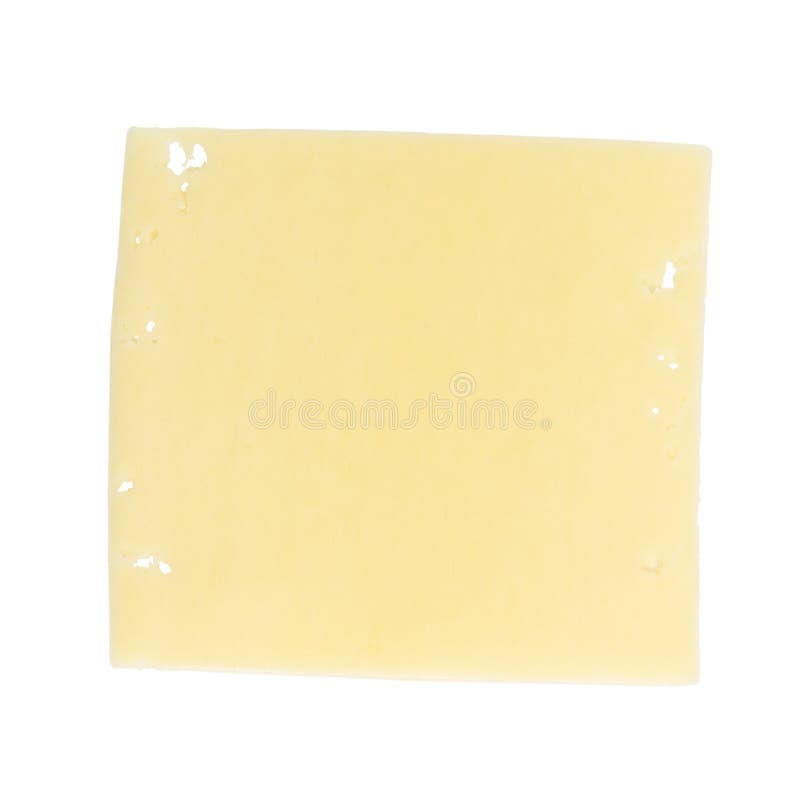 Square Slice of Edam Cheese Stock Photo - Image of food, ingredient ...