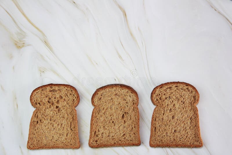 Square Slice of Toasted Rye Bread Stock Image - Image of lunch, loaf ...