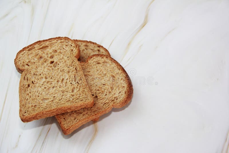 Square Slices of Toasted Dark Rye Bread Stock Photo - Image of ...