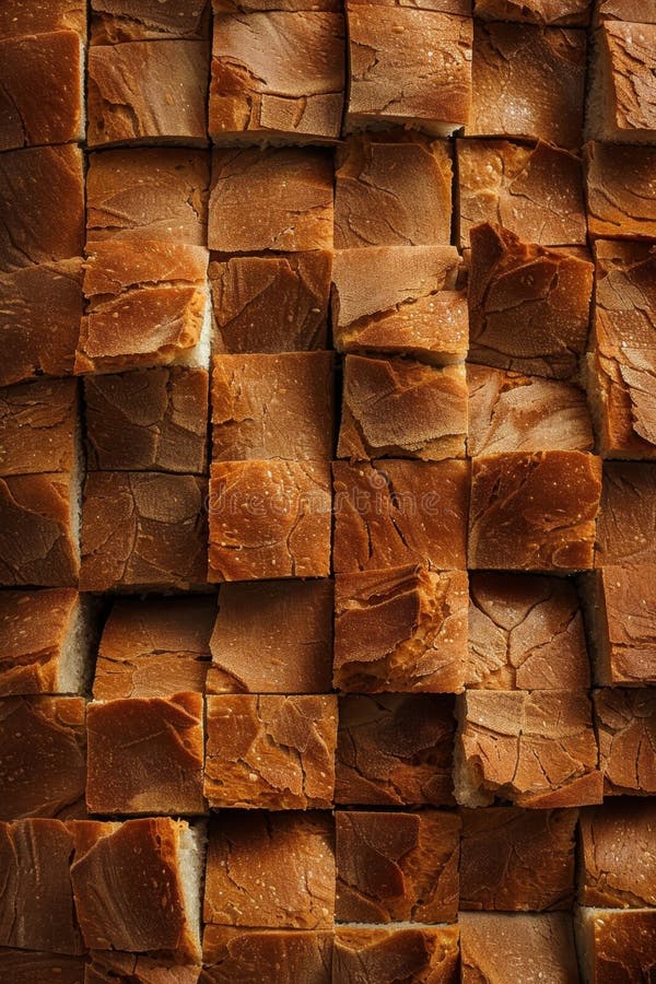 Square Slices of Wheat Bread for Toast. the Texture of the Bread Slices ...