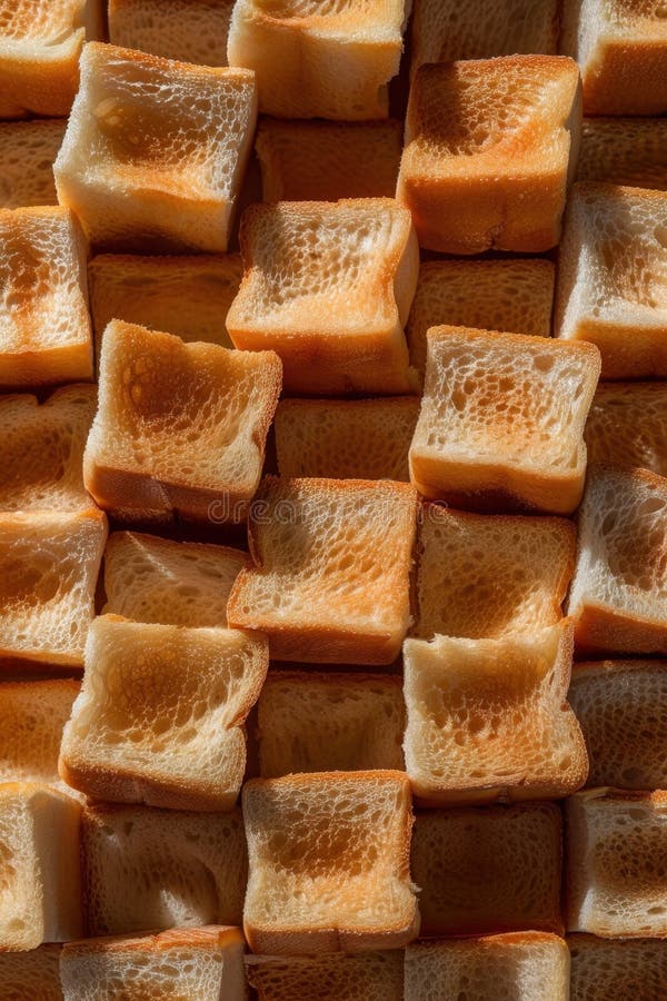 Square Slices of Wheat Bread for Toast. the Texture of the Bread Slices ...