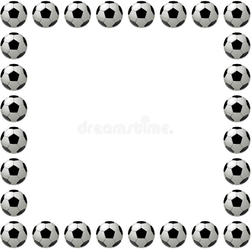 Black and White Soccer Ball or Football Stock Illustration ...