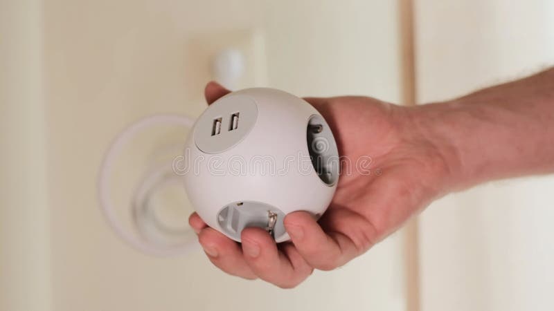 Square Socket with USB Connectors .Rosette. Power Socket.electric ...