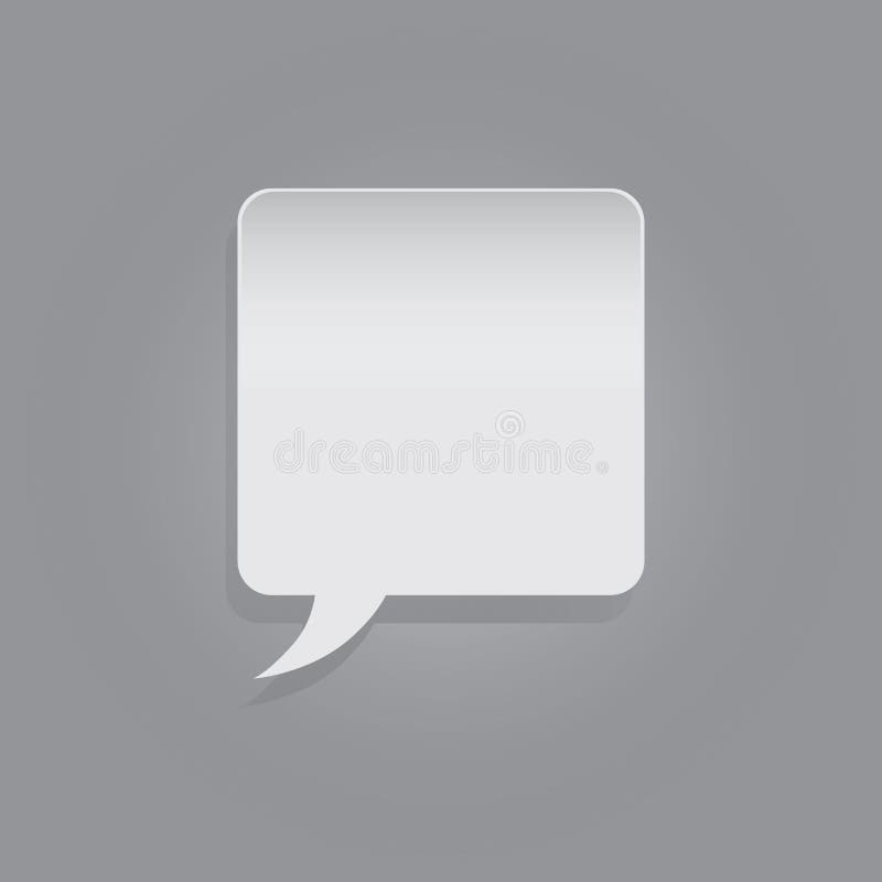 Square Speech Bubble. Vector Illustration Decorative Design Stock ...