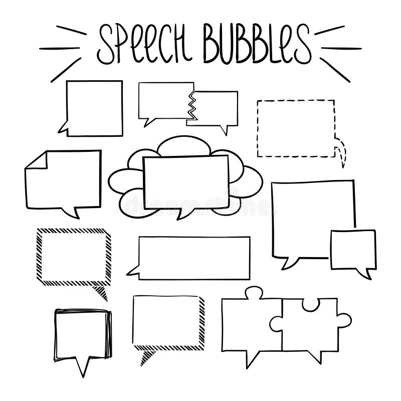 Square Speech Bubbles 01 Stock Illustrations – 2 Square Speech Bubbles ...