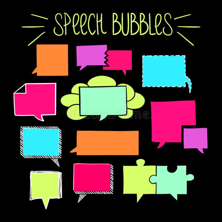 Square Speech Bubbles 06 Stock Illustrations – 2 Square Speech Bubbles ...