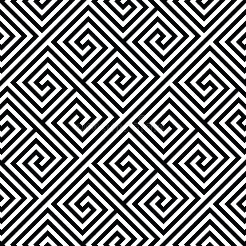 Square Spiral Seamless Vector Pattern Stock Vector - Illustration of ...