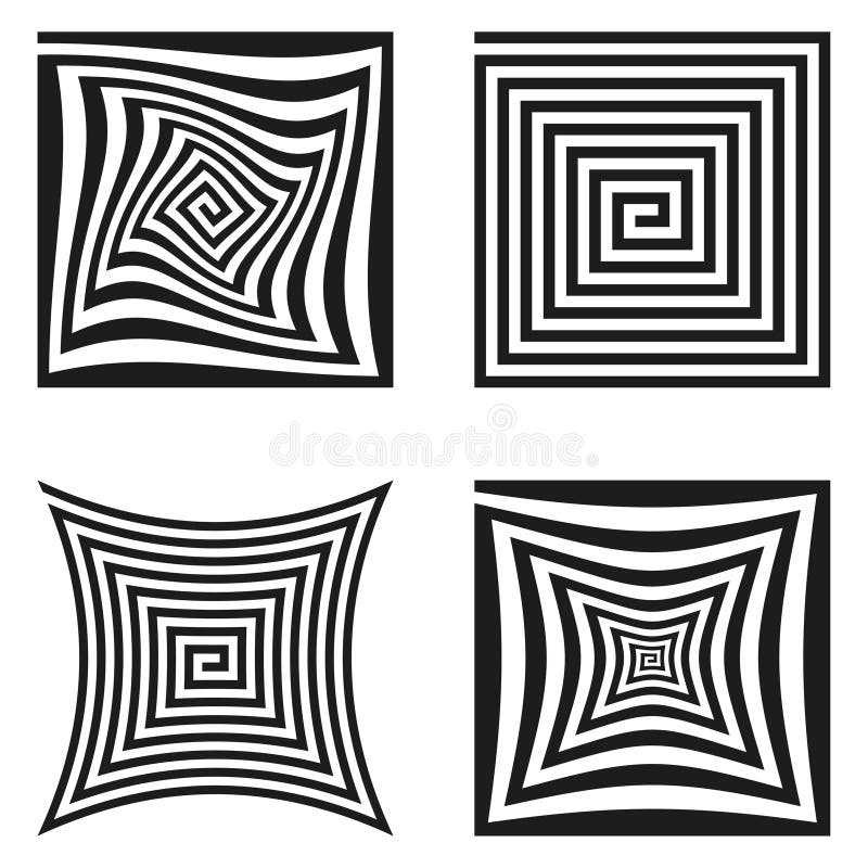 Square Concentric Pattern Stock Illustrations – 7,380 Square Concentric ...