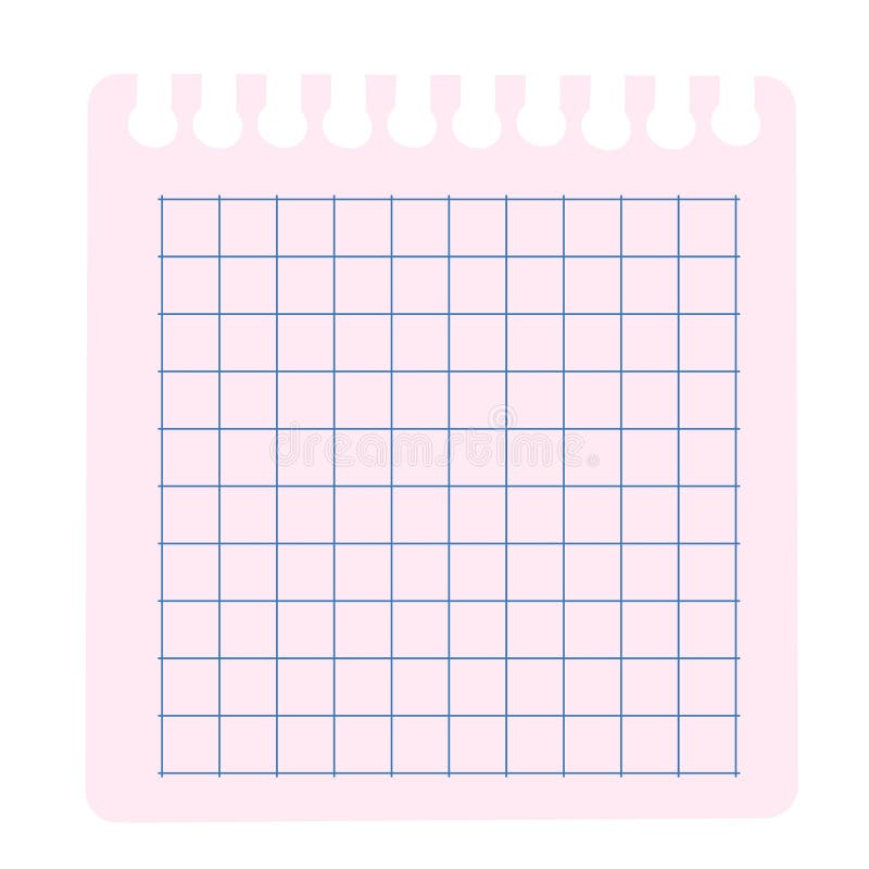 Square Squared Paper from a Notebook. Empty Notebook Paper Stock Vector ...