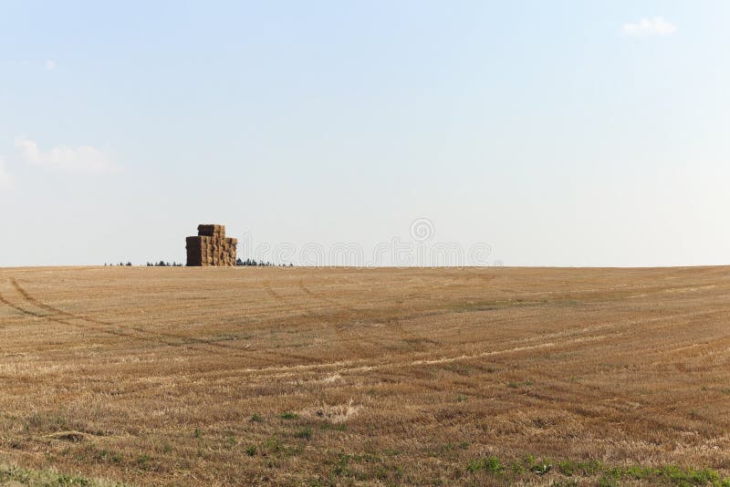 Square stack straw stock image. Image of crop, land, landscaped - 68988323