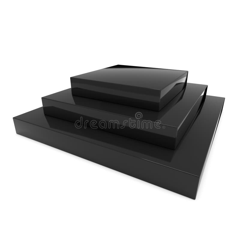 Square stage black podium stock illustration. Illustration of business ...
