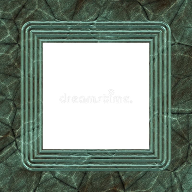 Square Stone Frame with Ornament Stock Illustration - Illustration of ...