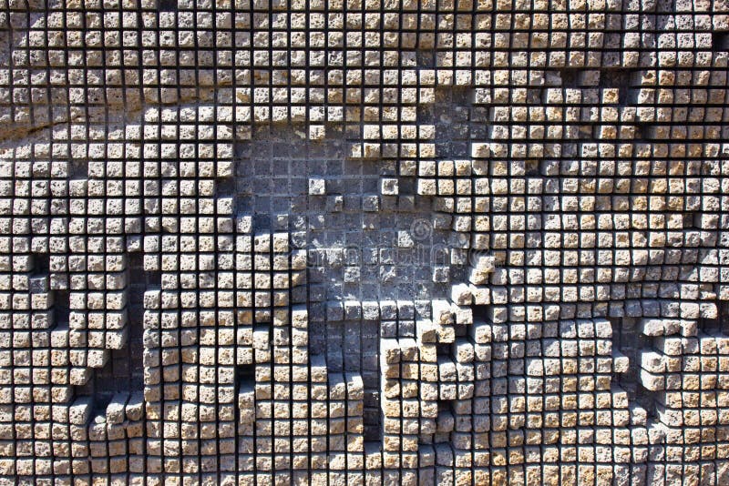 Square stone mosaic stock photo. Image of abstract, gray - 230865450