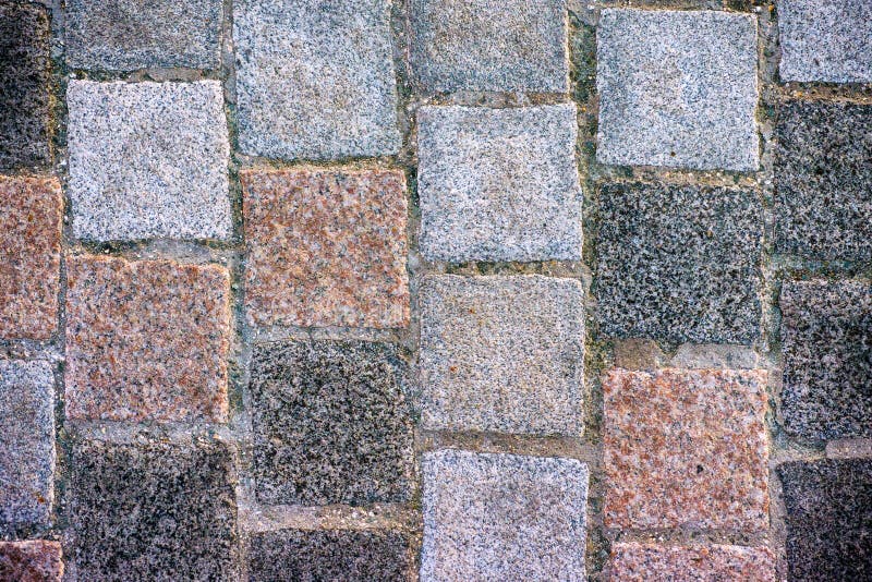 Square stone paving slabs. stock image. Image of road - 121509803