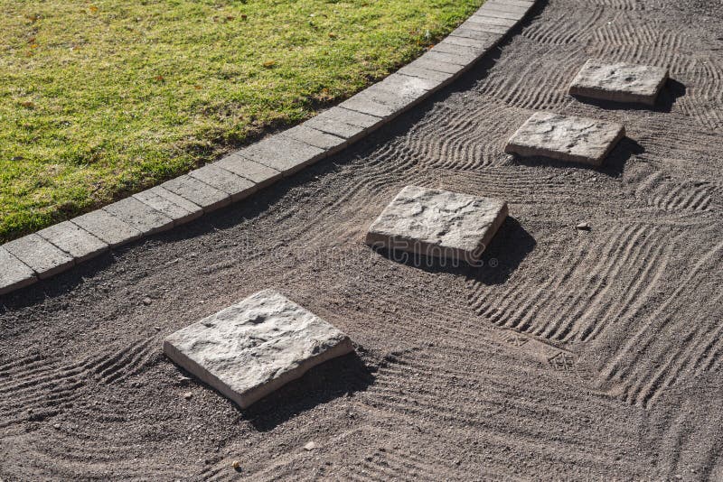 Square Stone Blocks of Collapsed Retaining Wall Holding the Soil of a ...