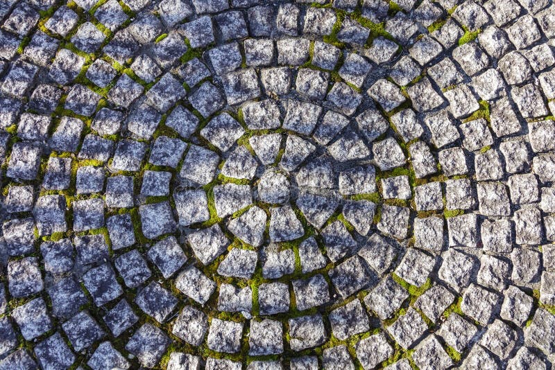 Square Stone Tile in Circle Pattern on Pathway Stock Photo - Image of ...