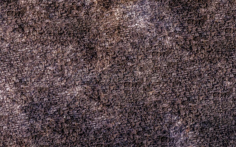 Square Stone Tiles Dark Brown Stones Old and Weathered Stock Image ...