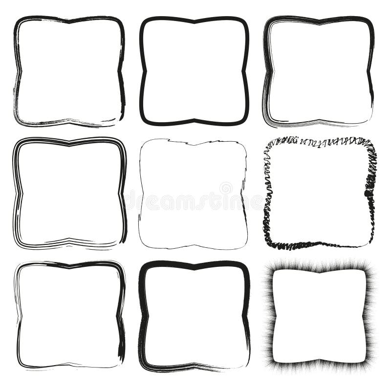 Ink Brush Square Border Stock Illustrations – 13,051 Ink Brush Square ...