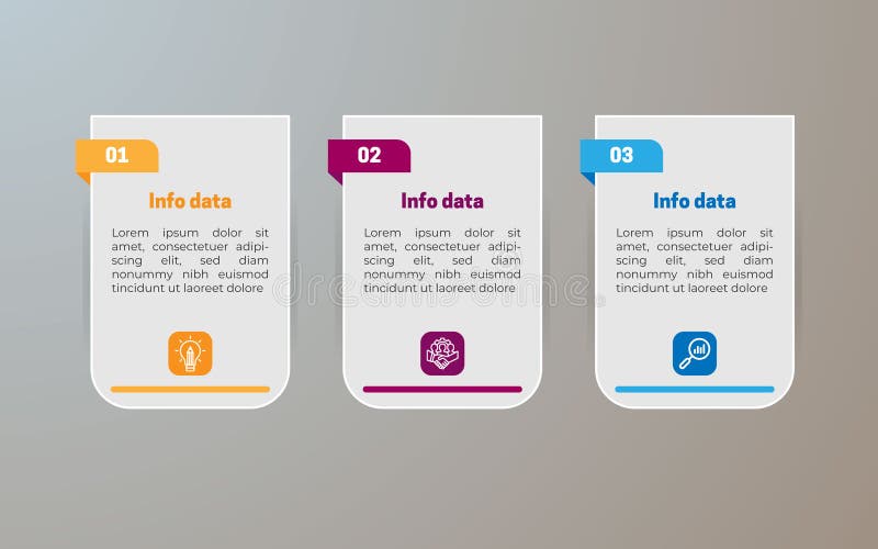 Square Style Business Infographic Element. Stock Illustration ...