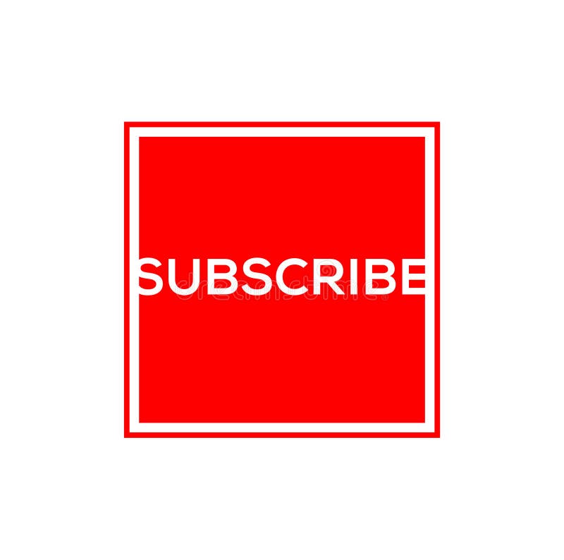 Square Subscribe Button Vector. Subscribe Now Vector Stock Vector ...