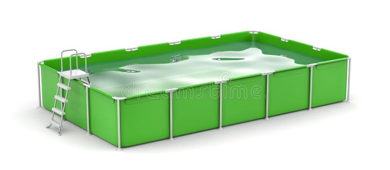 Square swimming pool stock illustration. Illustration of resort - 70319949