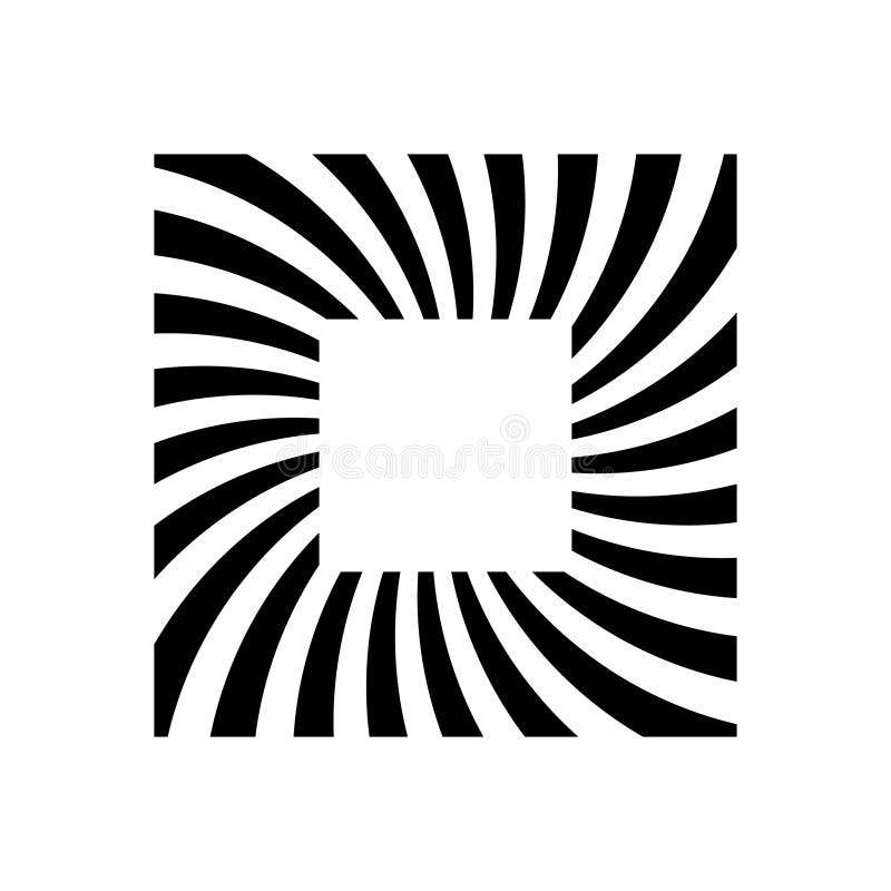Square Swirl Design Element. Stock Vector - Illustration of twirl ...