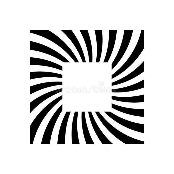 Square Swirl Design Element. Stock Vector - Illustration of twirl ...