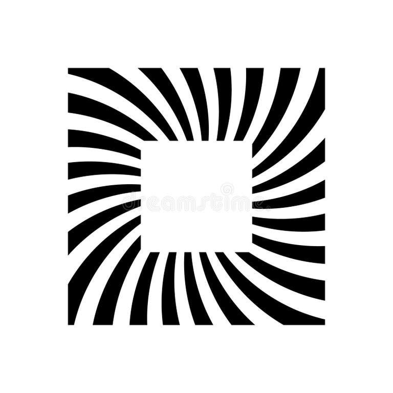 Square Swirl Design Element. Stock Vector - Illustration of twirl ...