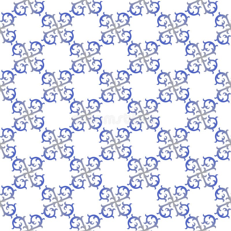 Square Swirl Tile Seamless Pattern Stock Illustration - Illustration of ...