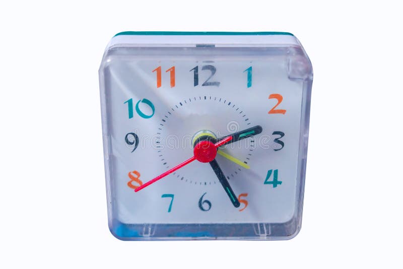 Square Table Clock with Alarm Clock, Small Electronic Bedside Compact ...