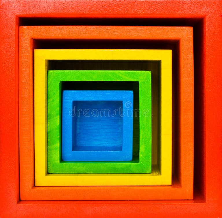 Square target stock photo. Image of stacked, bright, inside - 5395750
