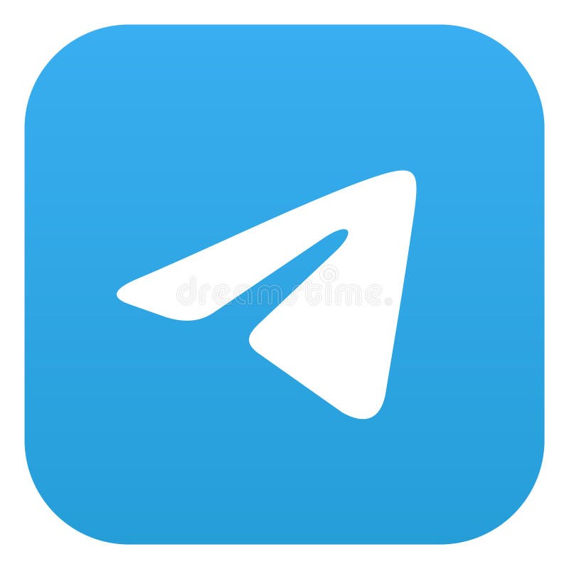 Square Telegram Logo Isolated on White Background Editorial Photo ...