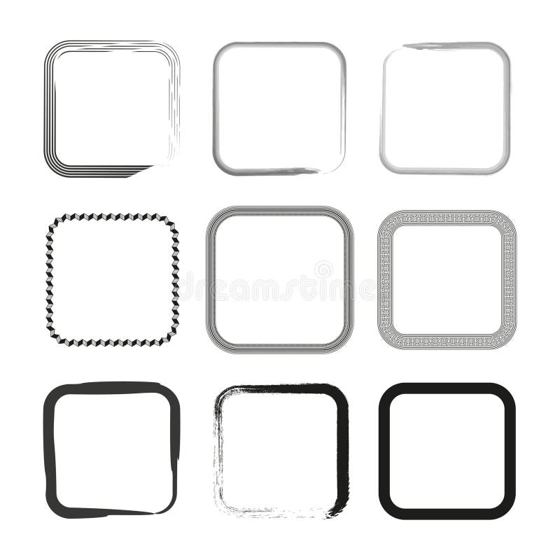 Square Template Backgrounds. Vector Illustration. EPS 10 Stock Vector ...