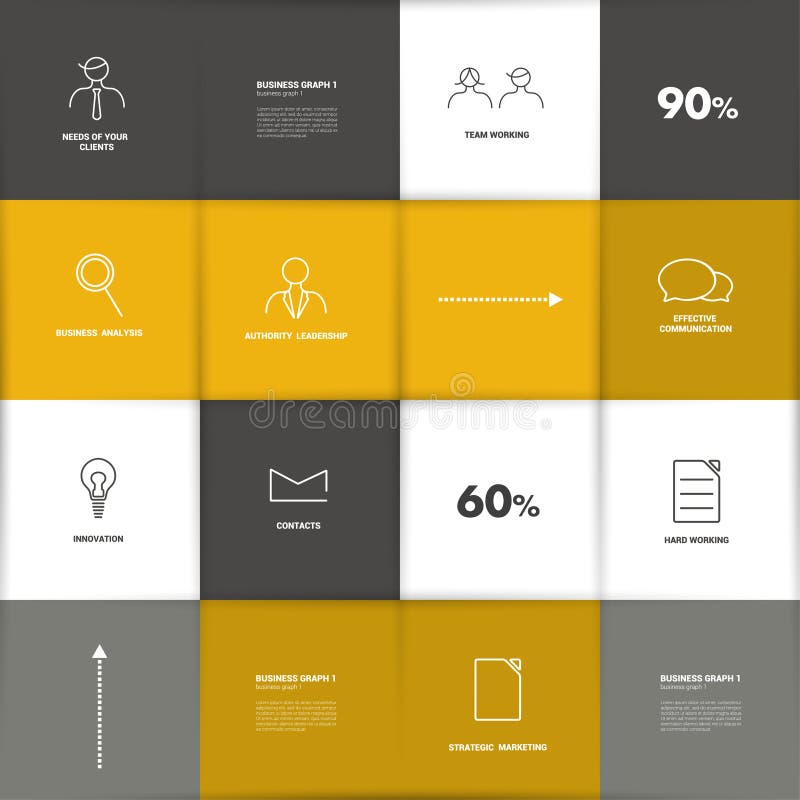 Square template chart. stock vector. Illustration of communication ...