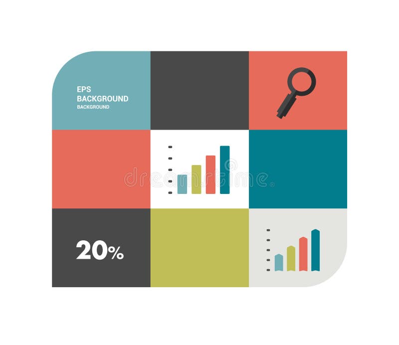 Square template diagram. stock vector. Illustration of brochure - 45202915