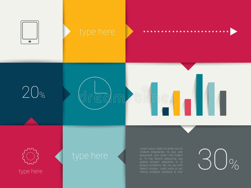 Square template diagram. stock vector. Illustration of internet - 47152015