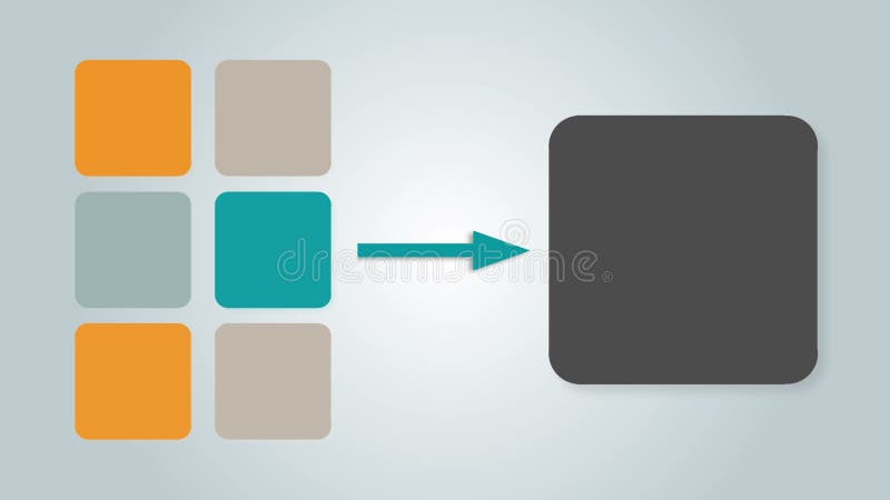 Square Text Box Diagram for Presentation.box 6 Stock Video - Video of ...