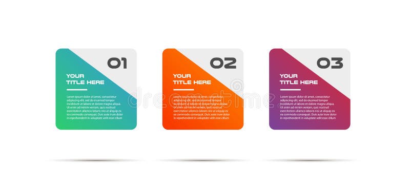 Square Text Infographic, Ui Kit. Templates for Business Vector ...