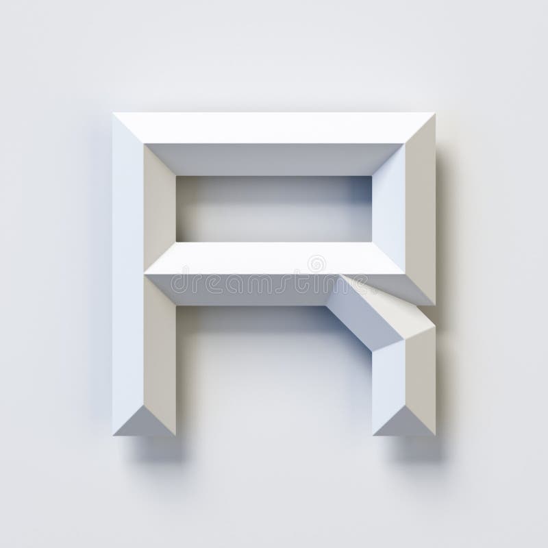 Square Three Dimensional Font, White, Simple, Geometric, Casting Shadow ...