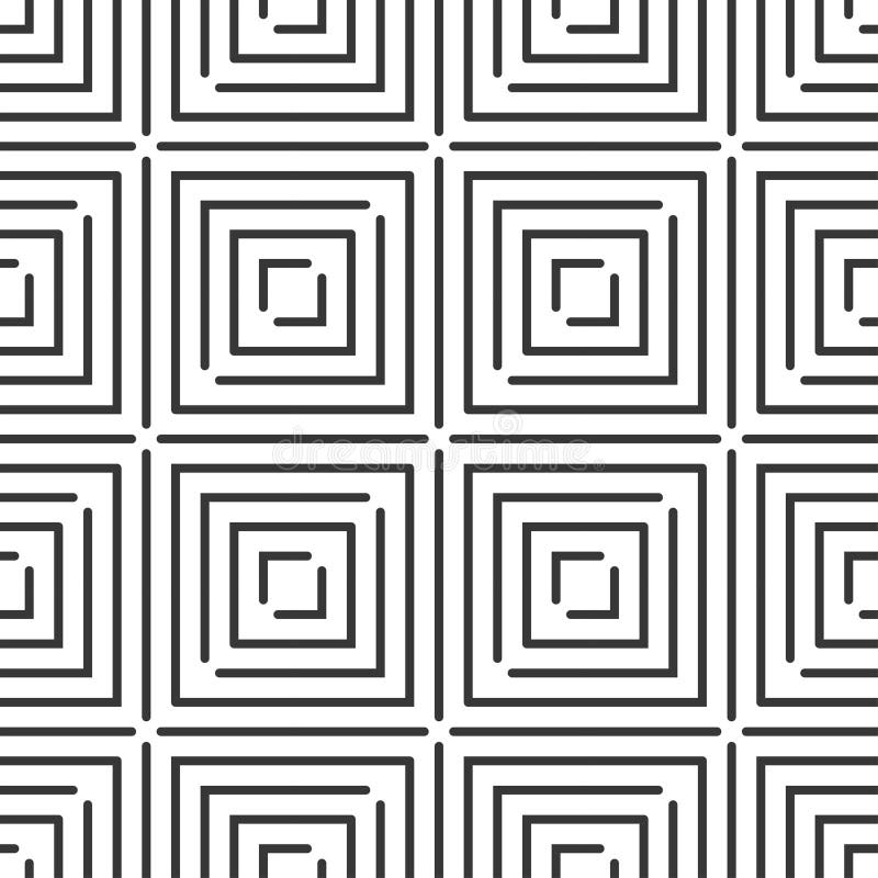 Square Tile. Geometric Seamless Pattern. Stock Vector - Illustration of ...