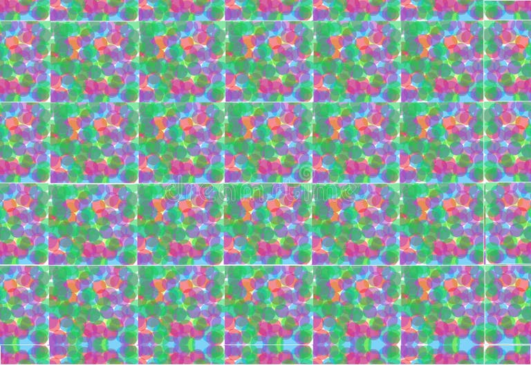 Square Tiles of Multiple Colored Dots Aligned To Form a Backdrop Stock ...