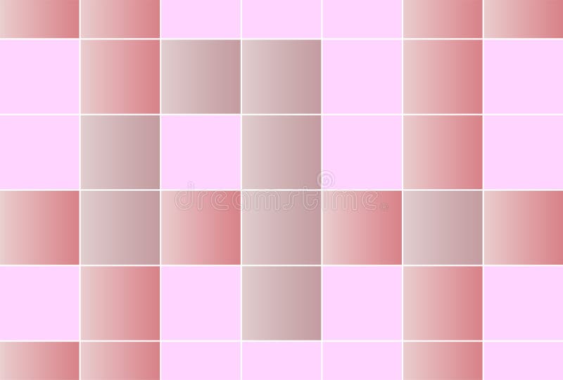 Square Tiles in Shades of Pink Stock Vector - Illustration of products ...