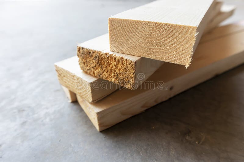 Square Timber for Inside House Structures,wood size 100x50mm. on Cement ...