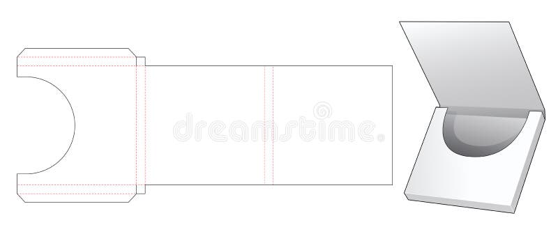 Square Tin Box Die Cut Template Stock Vector - Illustration of ...