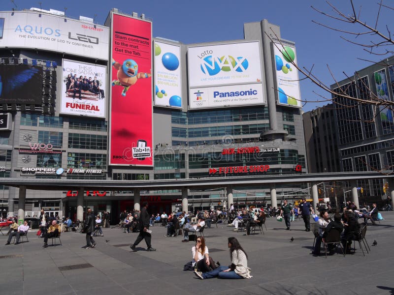 Times Square of Toronto editorial photography. Image of canada - 12963007