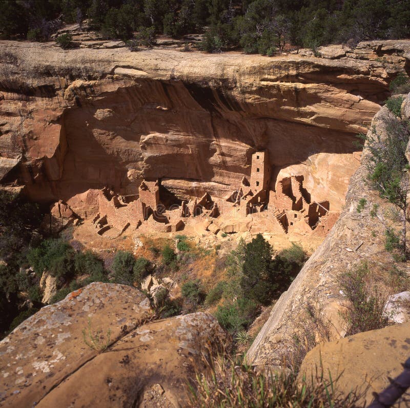 Tower House Mesa Verde stock image. Image of canyon, verde - 37690189